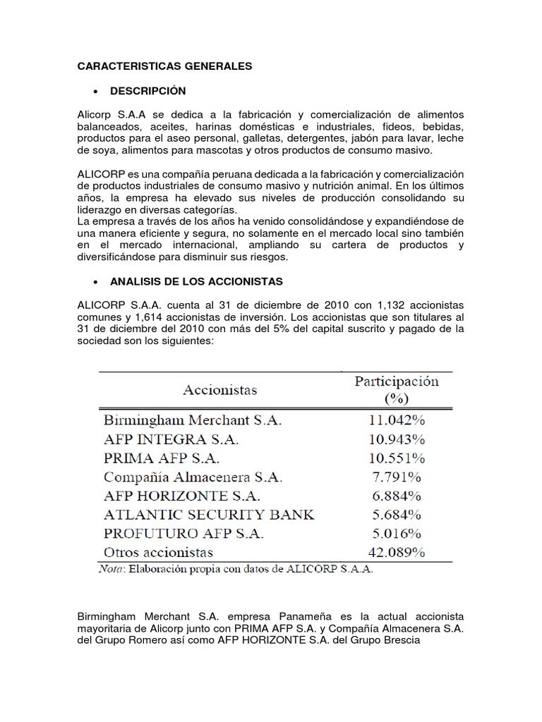 Ali Corp | PDF | Precios | Tipo de cambio