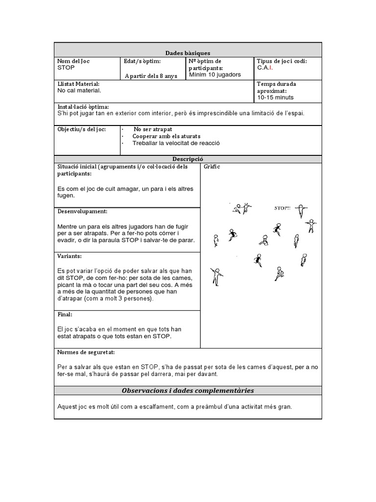 Joc Stop | PDF