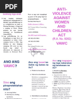 Anti-VAWC Act Tagalog | PDF