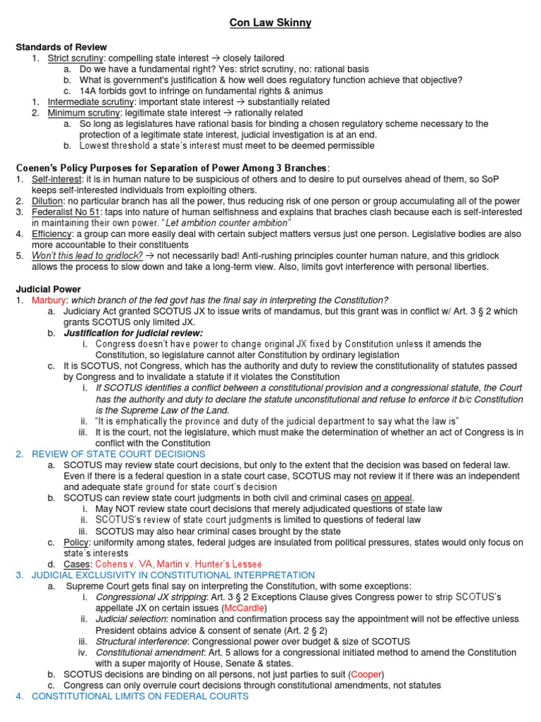 Modern Constitutional Law Doctrine | PDF | Commerce Clause | Supreme ...