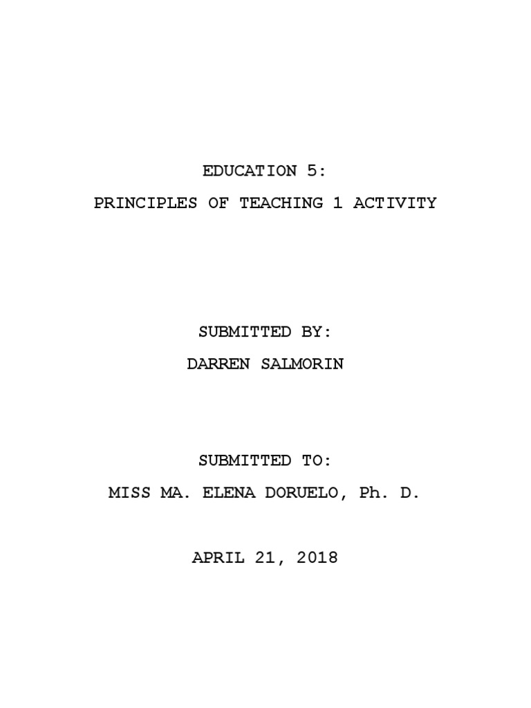 Guiding Principles in Determining and Formulating Learning Objectives ...