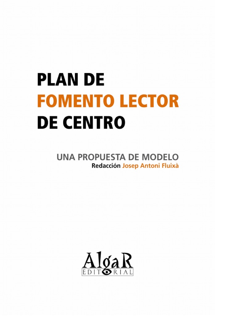Modelo Plan Lector | PDF | Lectura (proceso) | Maestros