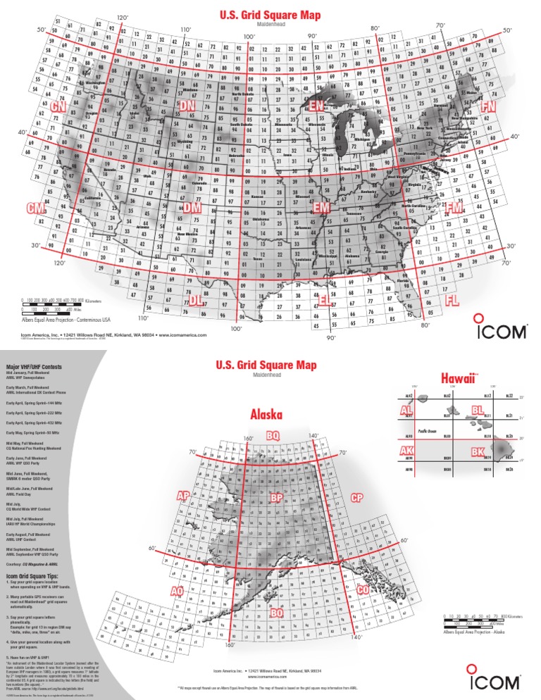 FN EN DN CN: U.S. Grid Square Map | PDF