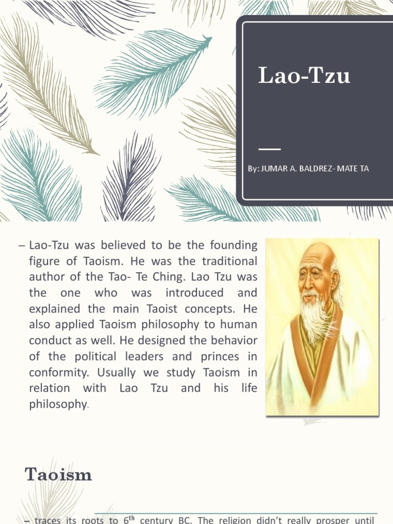 Foundations of Education - LAO TZU | PDF | Laozi | Tao