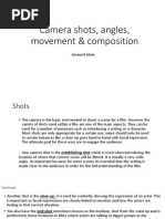 Camera Shots, Angles and Movements PDF | PDF | Camera