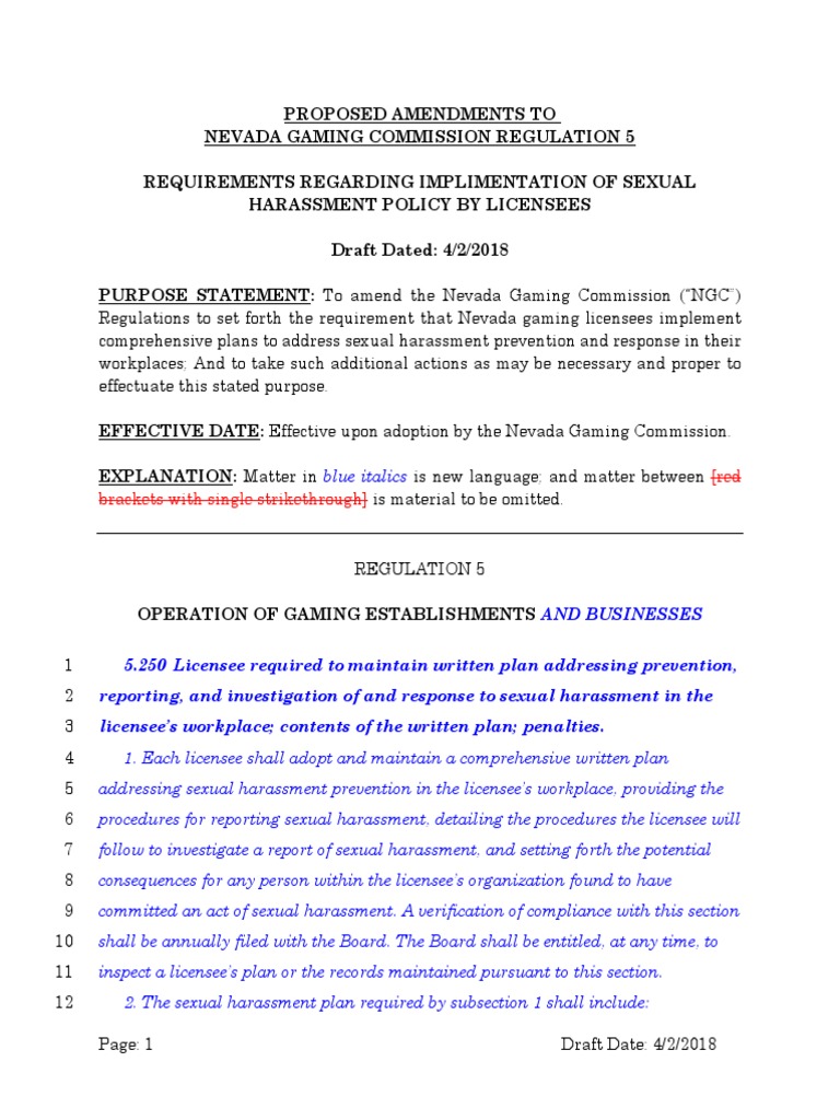 Sexual Harassment Regulations Workshop Draft | PDF | Sexual Harassment | Harassment