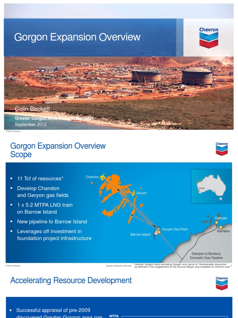 Gorgon Expansion Overview: Colin Beckett | PDF | Energy Industry | Fuel ...
