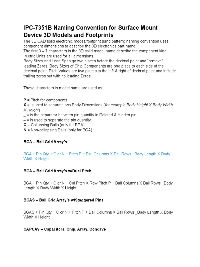 Component Naming IPC | PDF | Semiconductor Devices | Semiconductors