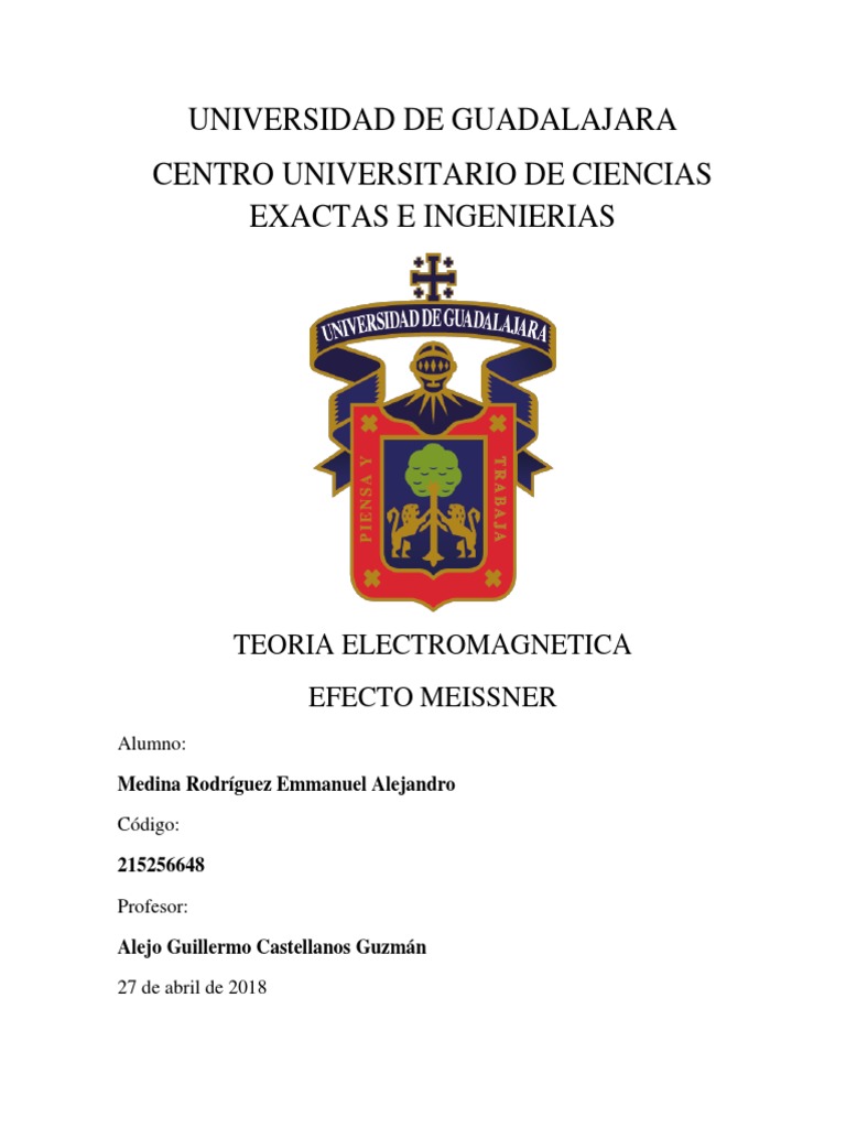 Efecto Meissner PDF | PDF | Superconductividad | Química