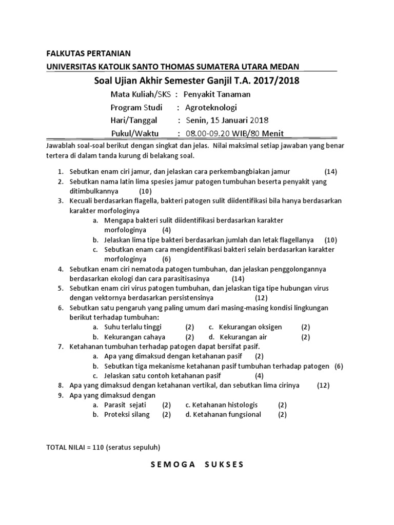 Soal Bapak Januari 2018 | PDF