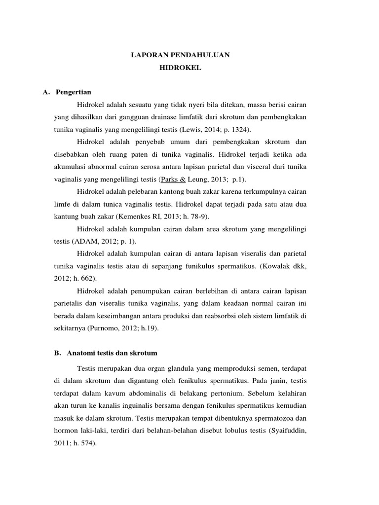 Pengertian dan Klasifikasi Hidrokel | PDF | Sains & Matematika | Kesehatan Holistik