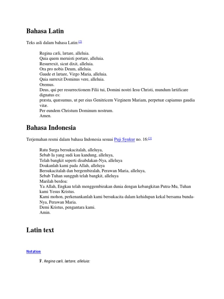 Bahasa Latin | PDF | Ibadah dan Liturgi Kristen | Liturgi Katolik