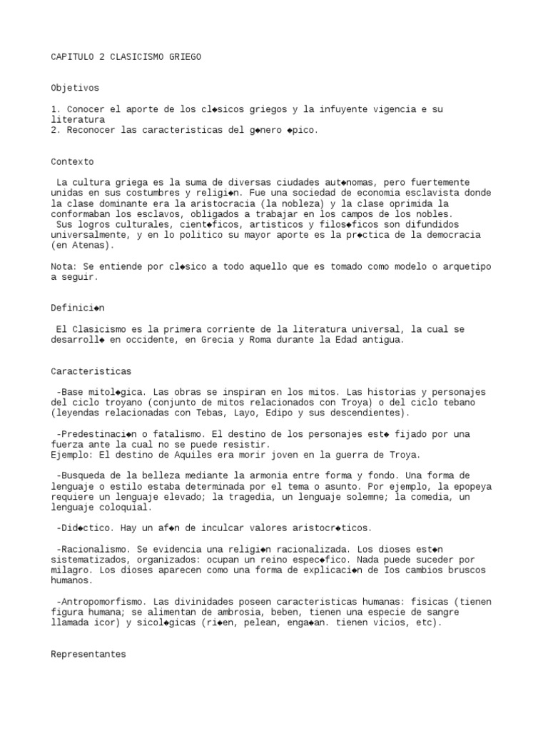 Cap 2 Clasicismo Griego | PDF | Odiseo | Aquiles