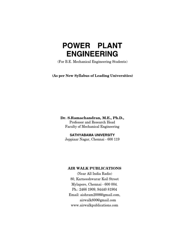 Power Plant Engineering Overview | PDF | Boiler | Power Station