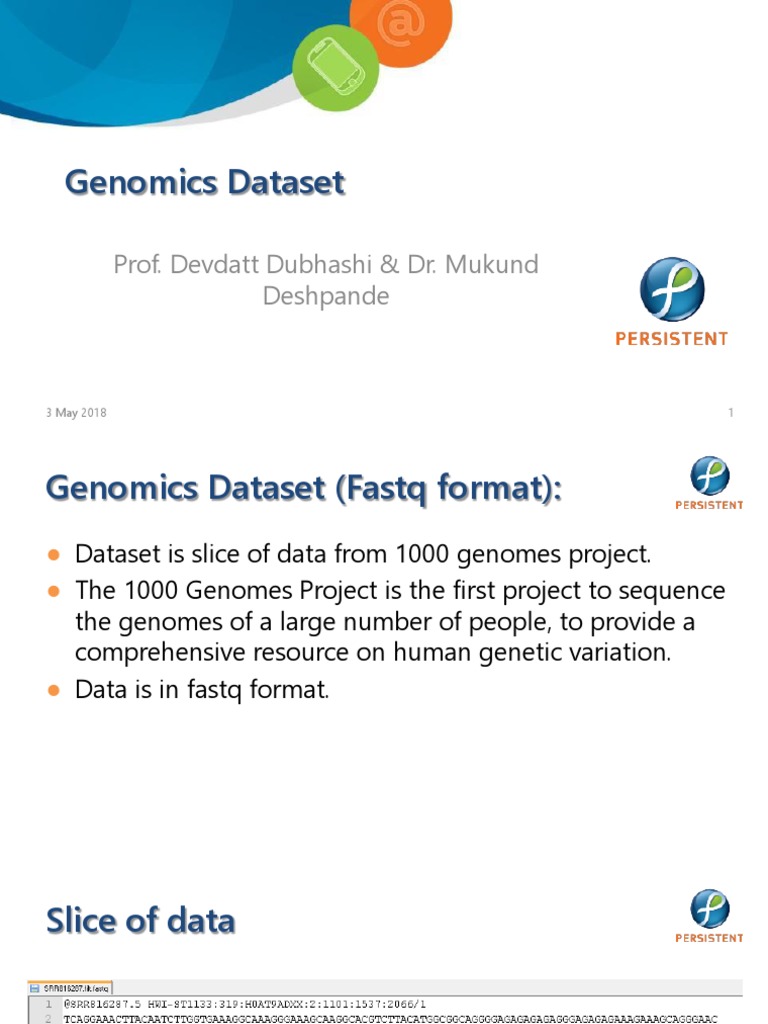 Genomics Dataset: Prof. Devdatt Dubhashi & Dr. Mukund Deshpande | PDF ...