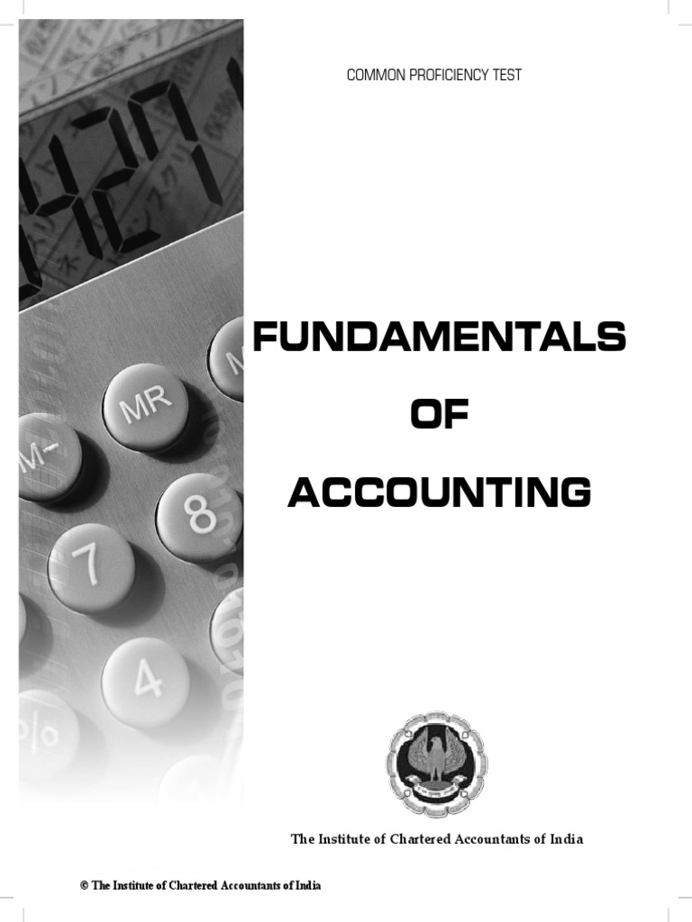 Fundamentals OF Accounting: Common Proficiency Test | Download Free PDF ...