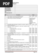 Roller Shutter Inspection Checklist | PDF | Door | Roof