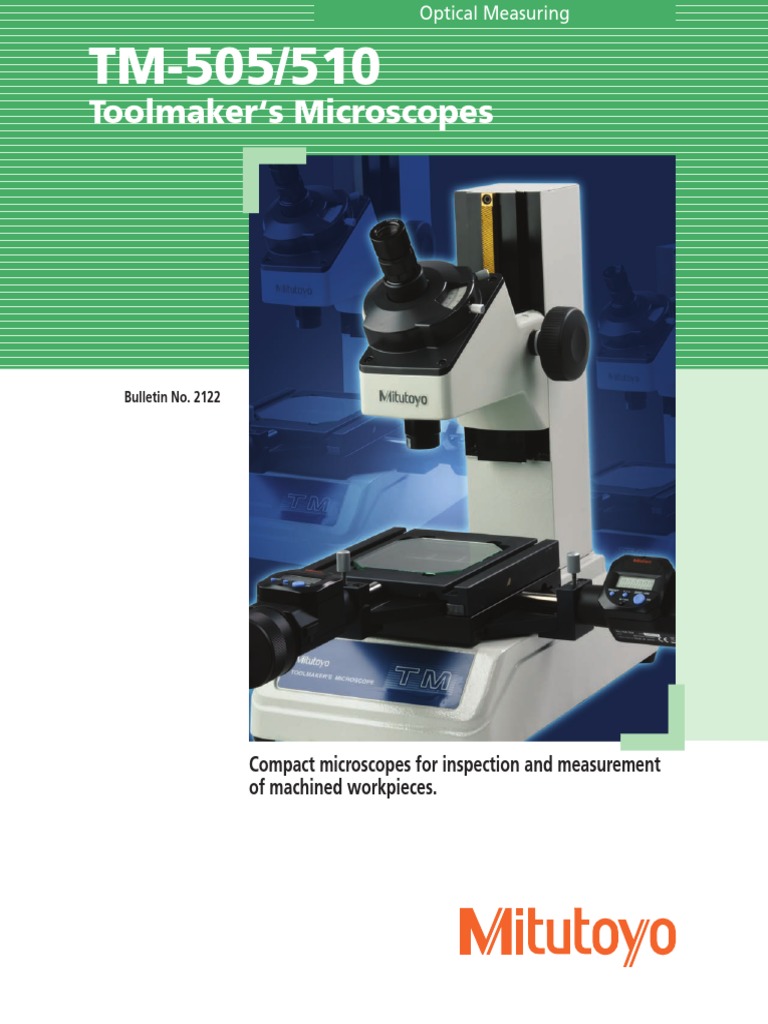 Mitutoyo - Mikroskopy Pomiarowe TM-505, TM-510 - 2122 - 2014 EN | PDF | Screw | Optics