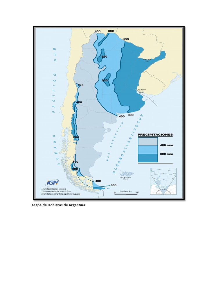 Mapa de Isohietas de Argentina | PDF