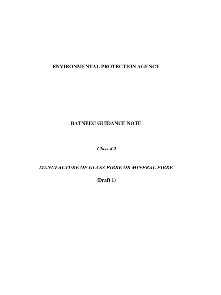 Glass Fibre or Mineral Fibre | PDF | Air Pollution | United States ...