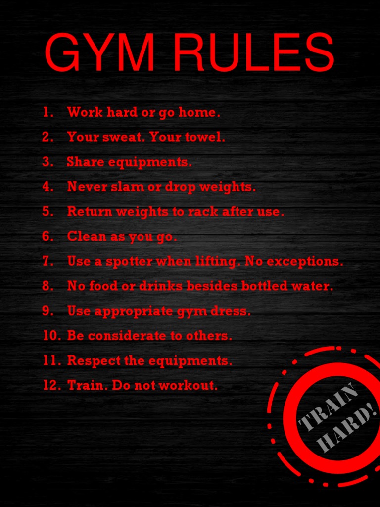 12 Gym Rules | PDF