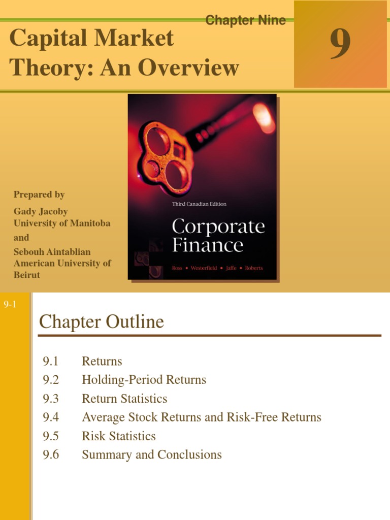 Corporate Finance: Capital Market Theory: An Overview | PDF | Normal ...