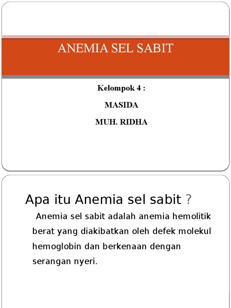 Anemia Sel Sabit | PDF