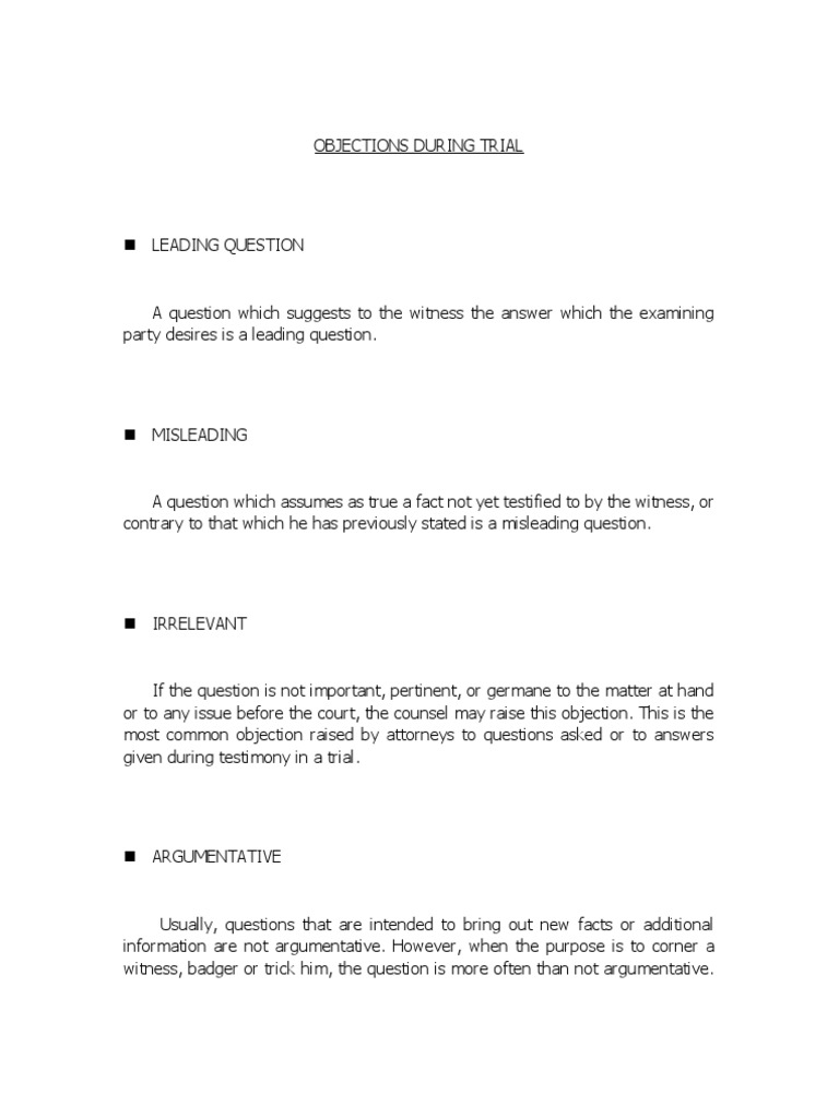 CRISTIAN LEE RAMIREZ (Trial Technique Assignment) | PDF | Witness ...