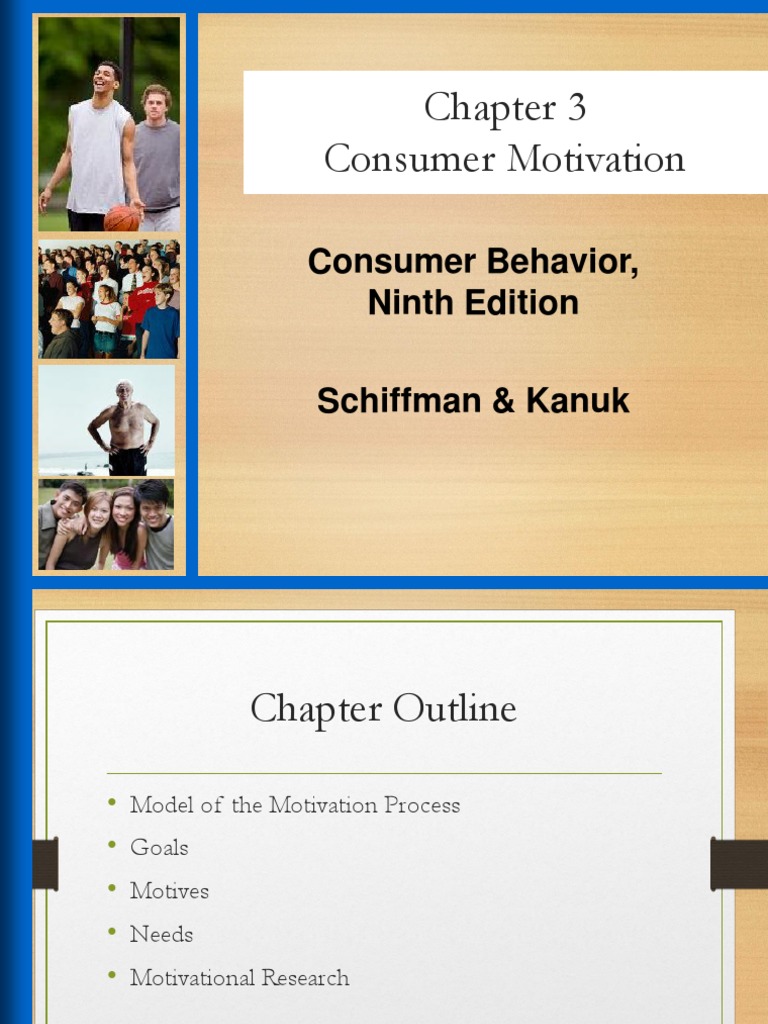 Consumer Motivation: Consumer Behavior, Ninth Edition | PDF ...
