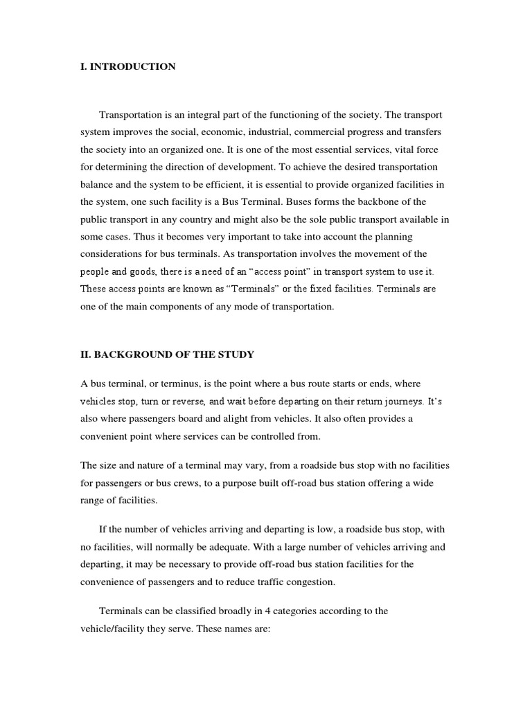 Bus Station Research | Download Free PDF | Window | Transport