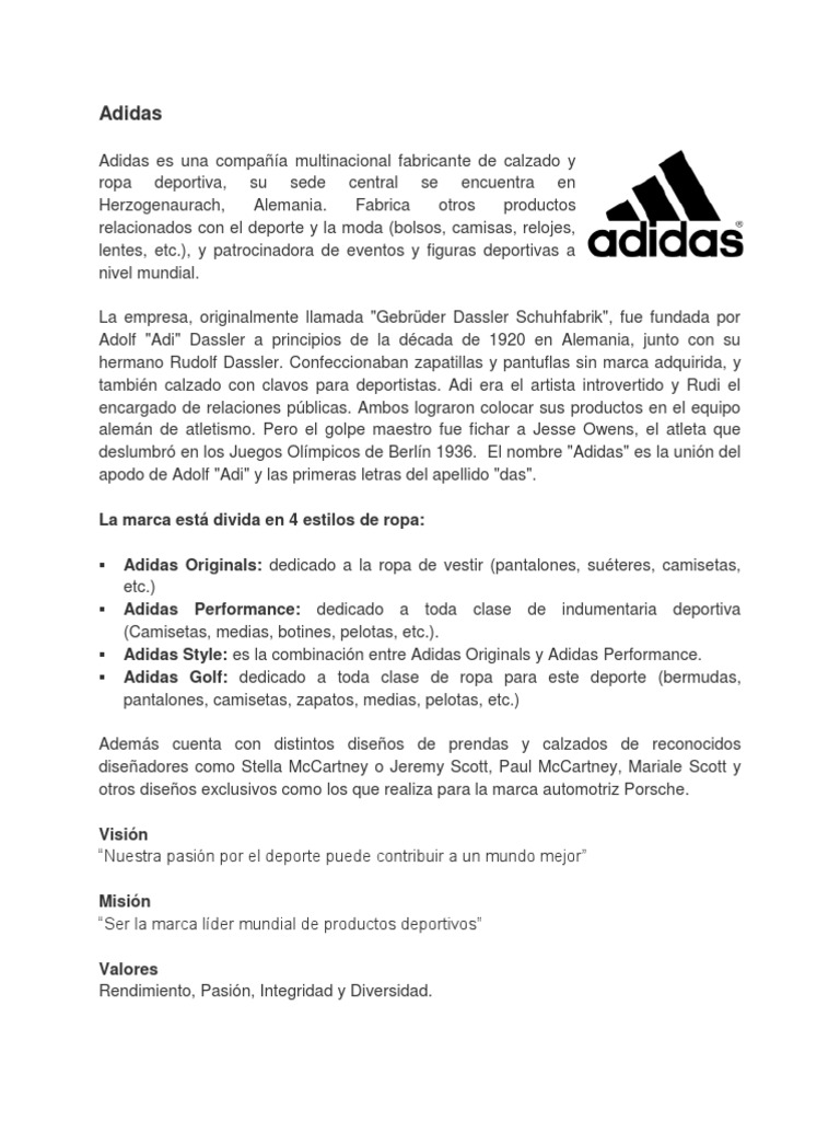 Adidas | PDF | Adidas | Ropa