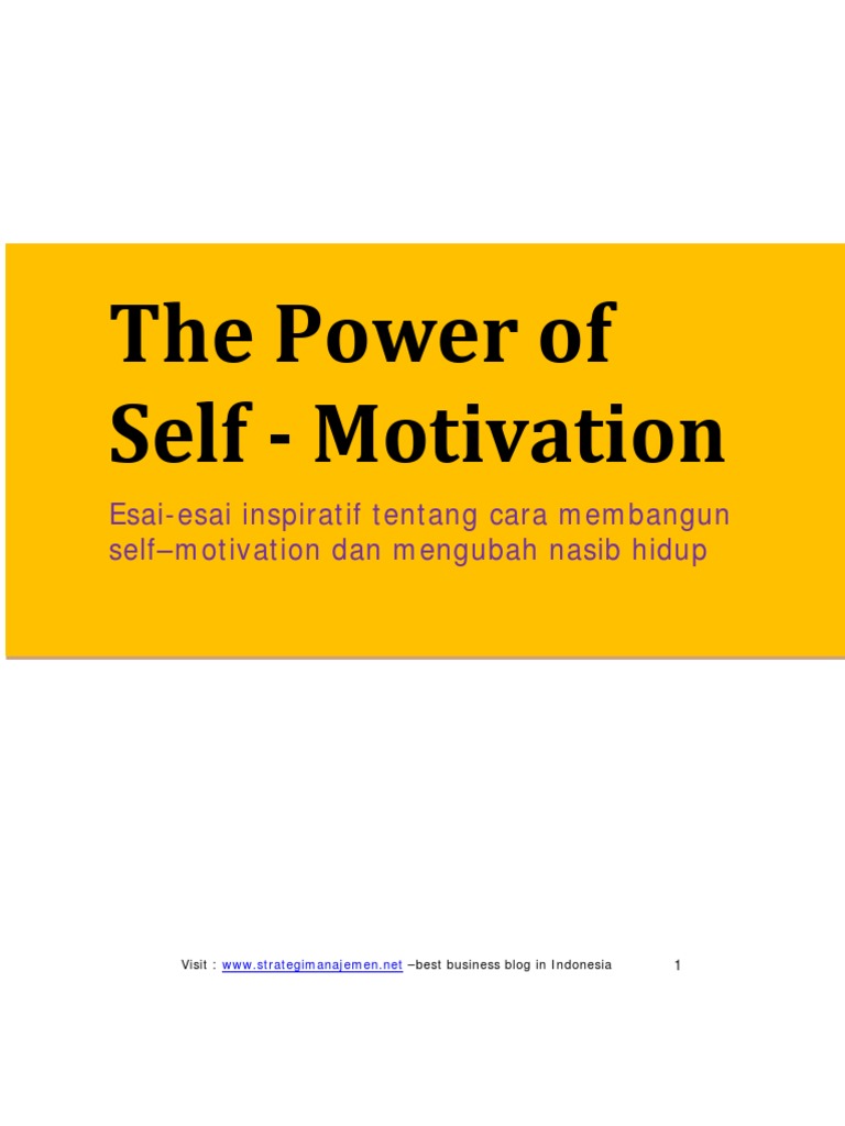 The Power of Self - Motivation 1 PDF | PDF