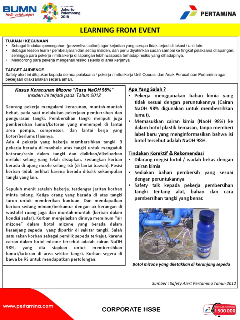 08 LFE - Keracunan Mizone Rasa NaOH | PDF | Griya & Taman | Teknologi ...