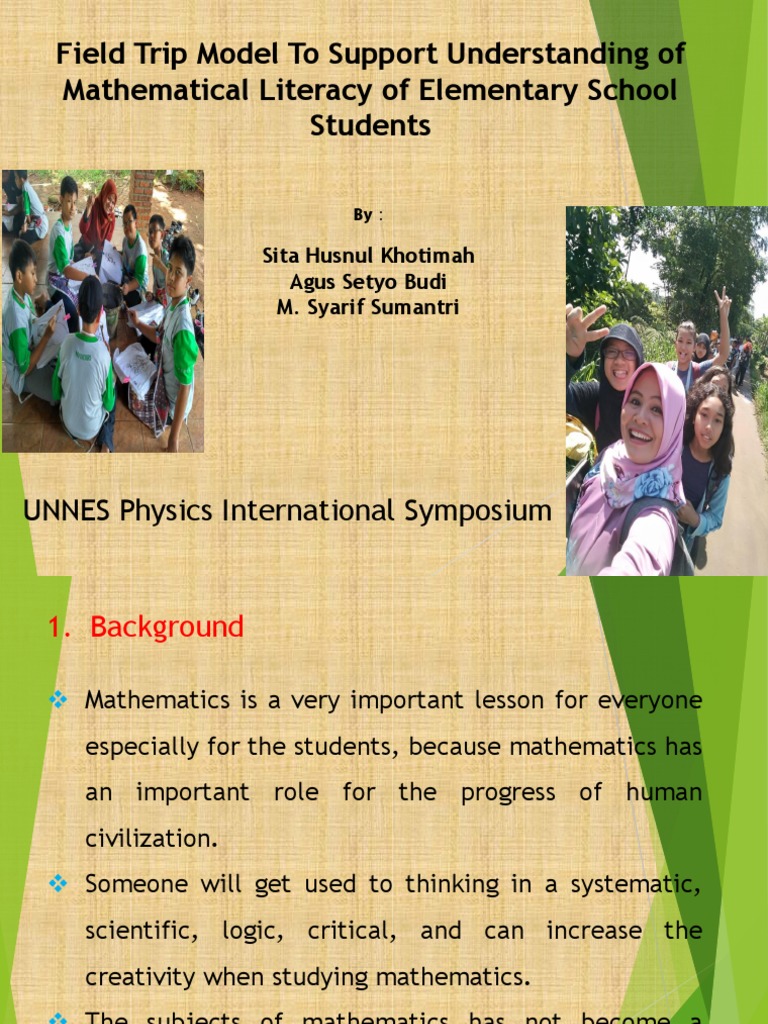 Field Trip Model To Support Understanding of Mathematical Literacy of ...