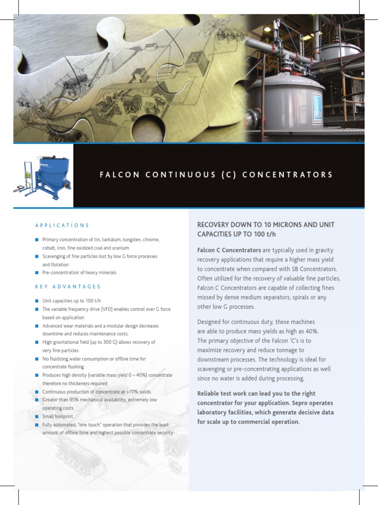 Falcon C Concentrator 2018 | Download Free PDF | Uranium | Industries