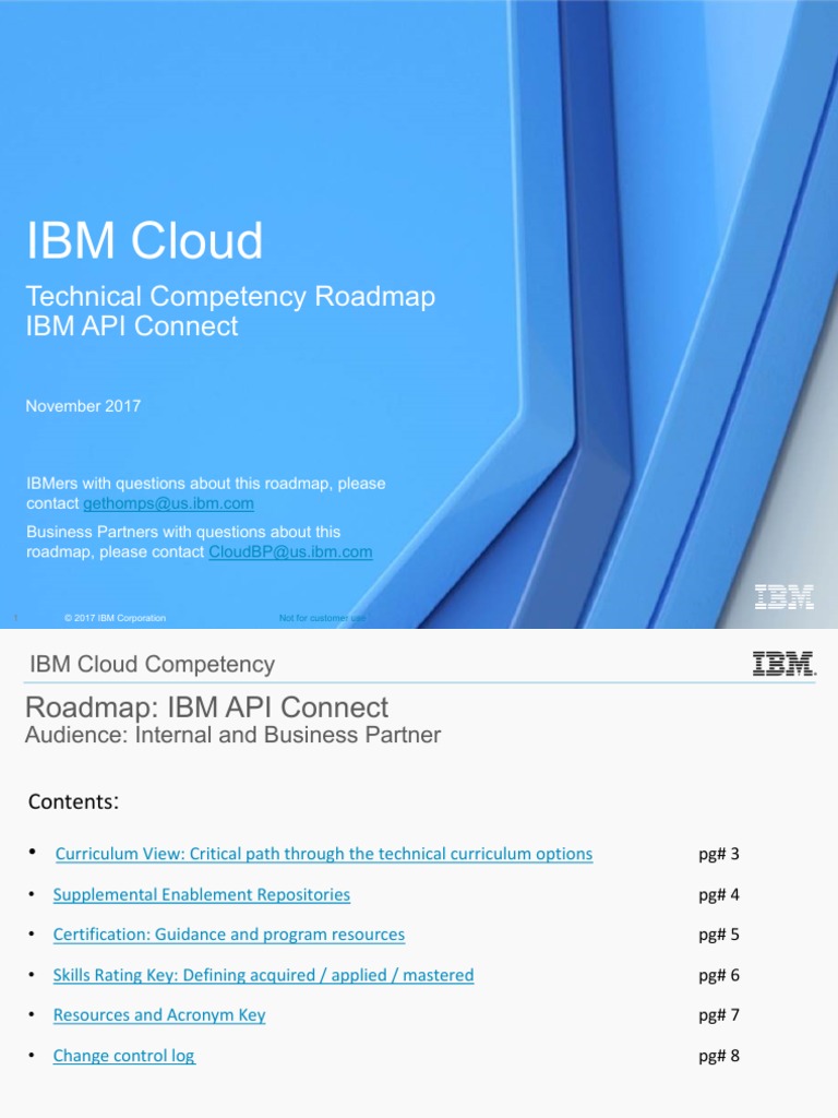 Ibm API Connect Technical Competency Roadmap v2.0 | PDF | Ibm ...