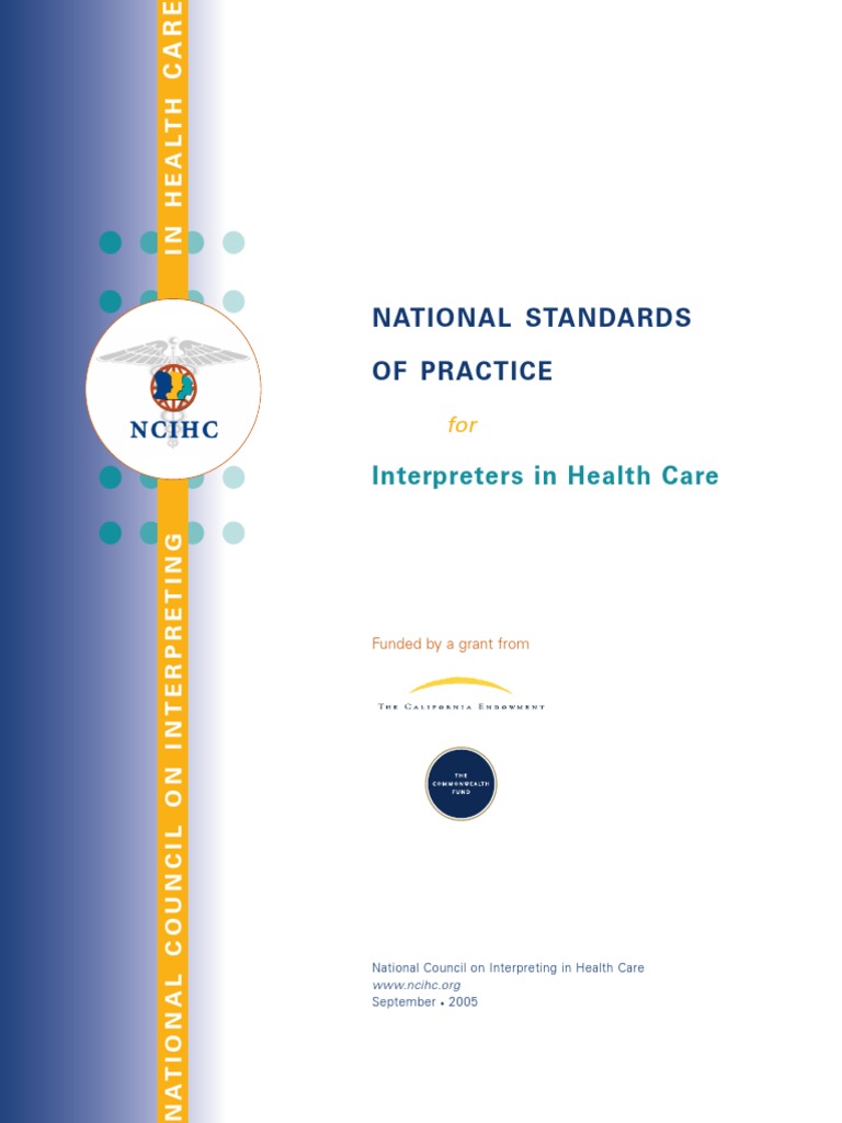 NCIHC National Standards of Practice.pdf | Language Interpretation ...
