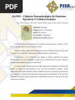 BANFE 3 Bateria Neuropsicologica de Funciones Ejecutivas y Lobulos ...