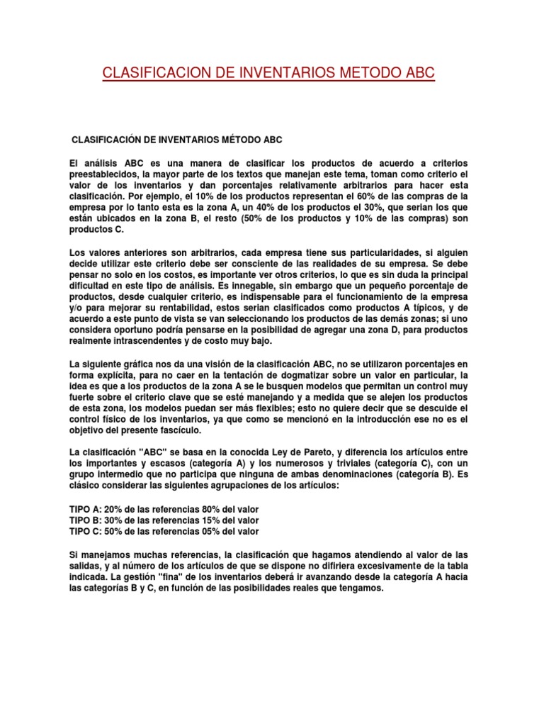 Ejemplos Aplicados Metodo ABC | PDF | Toma de decisiones | Producción y fabricación