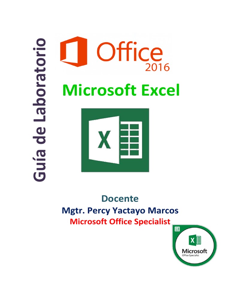 Guía de Excel 2016 | PDF | Microsoft Excel | Point and Click