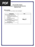 Word Module 4 Assignment Sheet | PDF