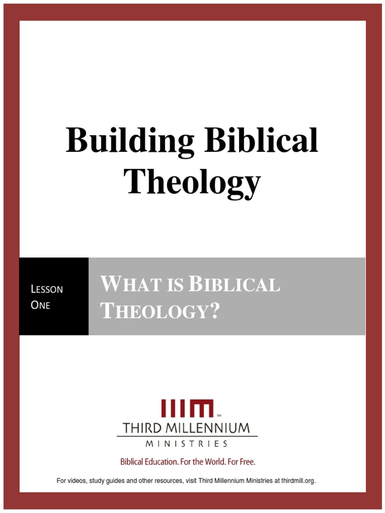 Building Biblical Theology - Lesson 1 - Transcript | PDF | Theology ...