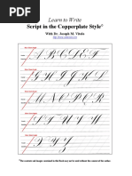 Printable Spencerian Practice Sheets PDF | PDF | Hobbies | Encodings