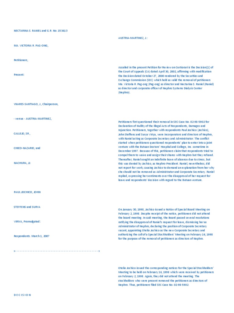 Full Text Raniel V Jochico | PDF | Trustee | Board Of Directors