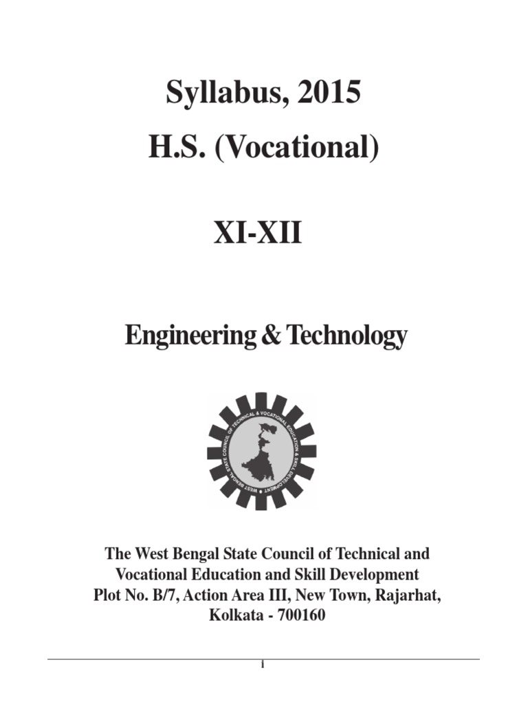 Syllabus ET | PDF | Vocational Education