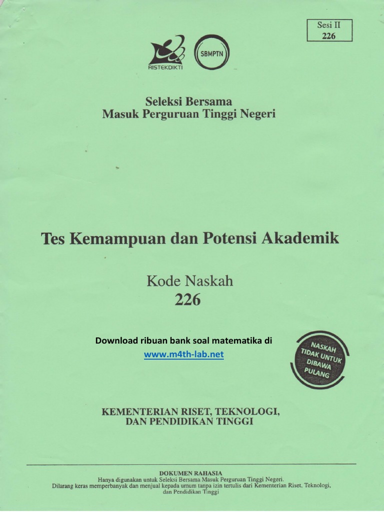 TKPA 2017 Kode 226 | PDF