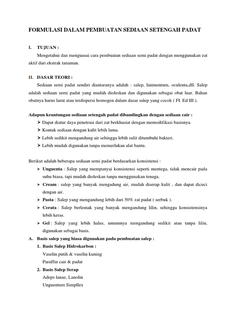 Modul Semi Solid | PDF