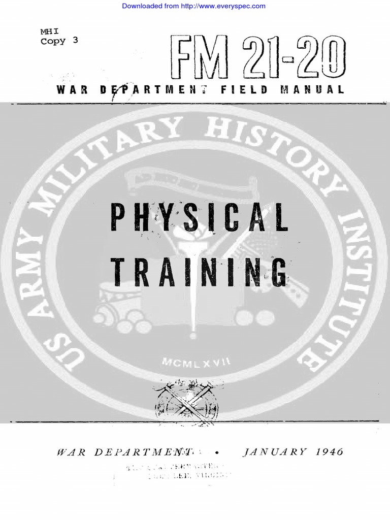 FM 21-20 1946 | PDF | Muscle | Physical Fitness