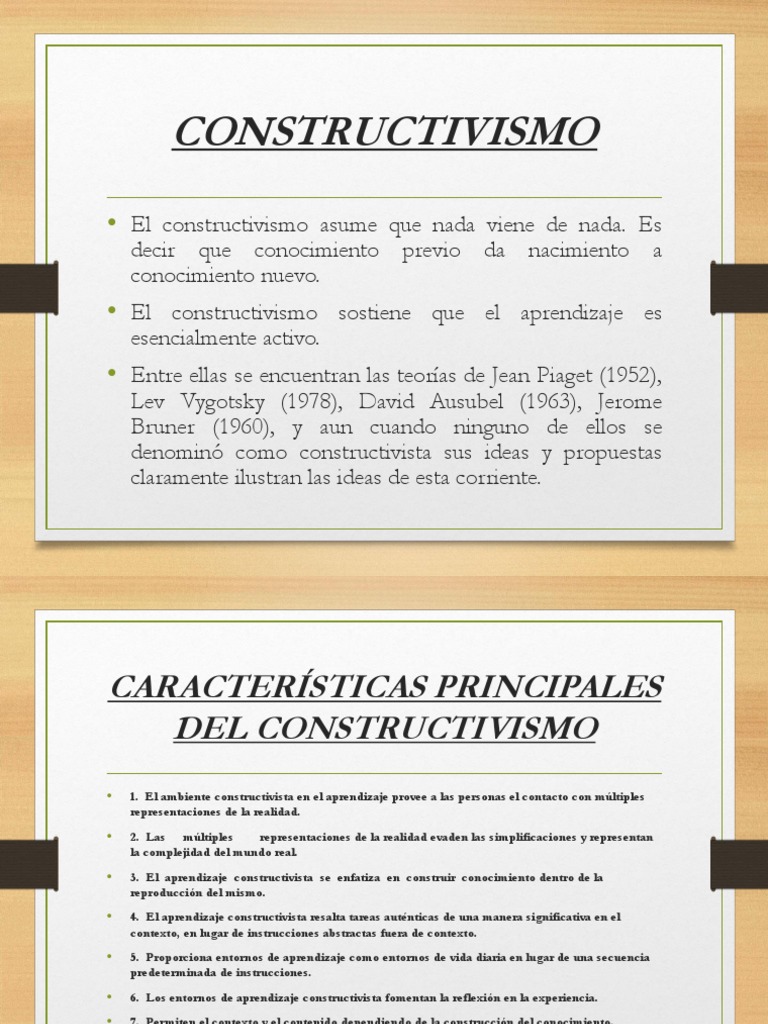 Fundamentos del Constructivismo | PDF