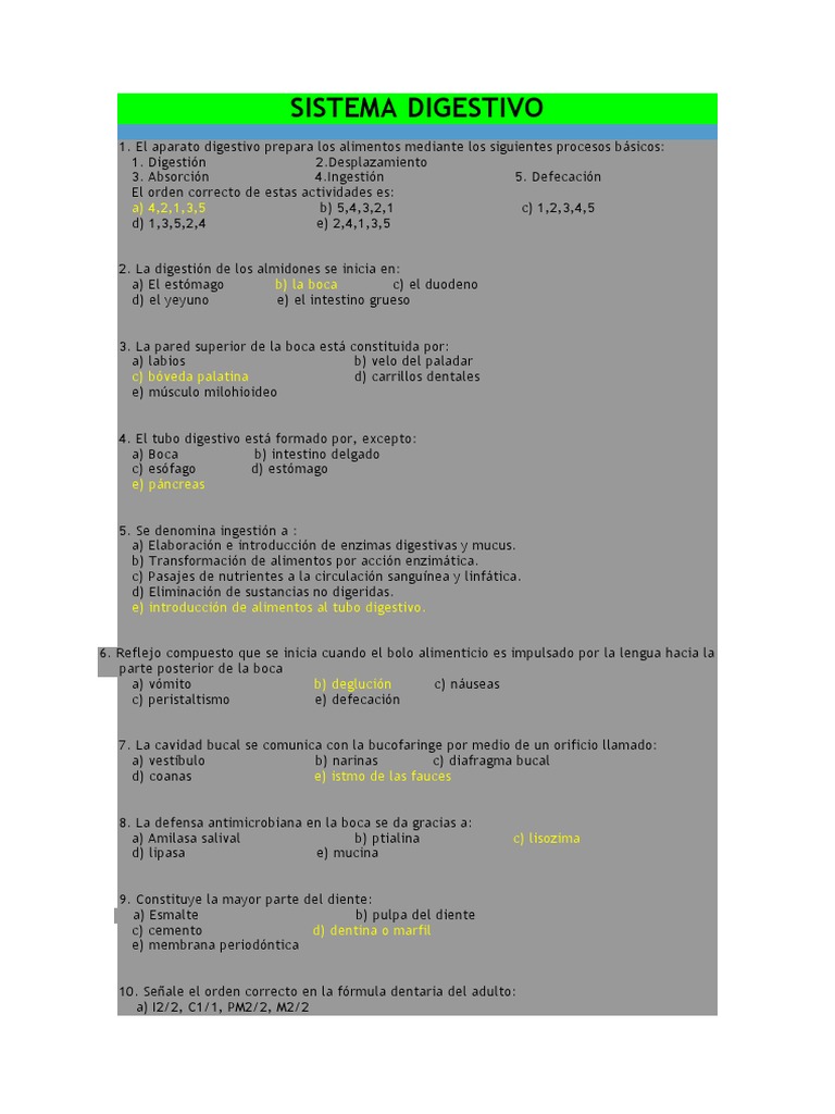 Banco de Preguntas ANATOMIA | PDF | Riñón | Sistema digestivo humano